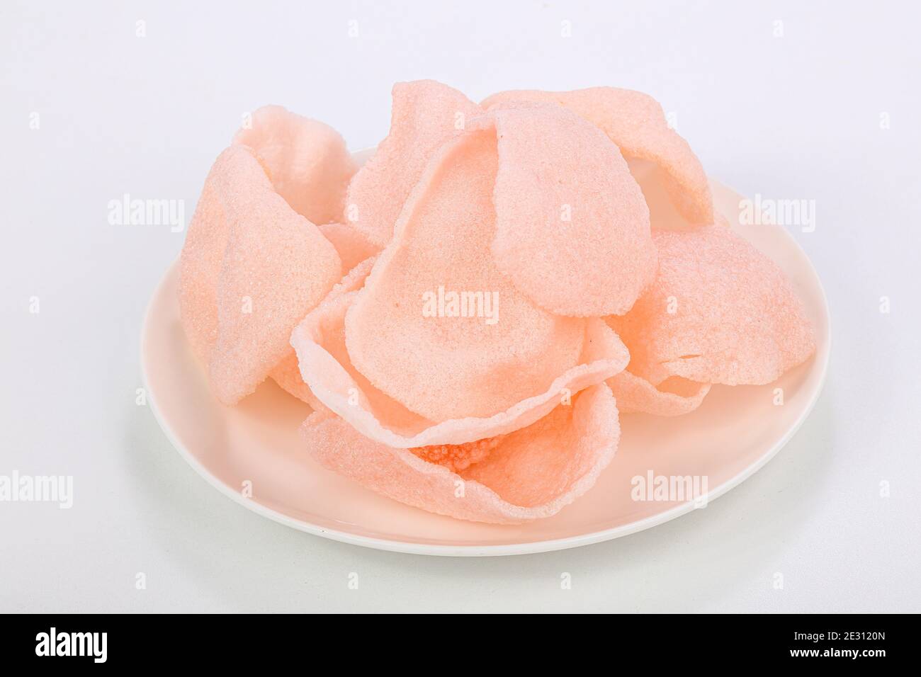 Asian Crispy prawn chips in the bowl Stock Photo - Alamy