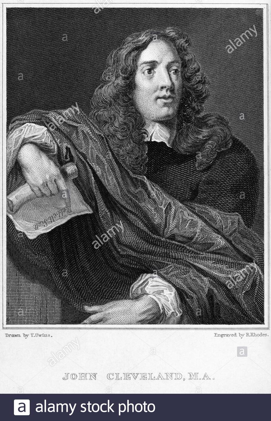 John Cleveland portrait, 1613 – 1658, was an English poet who supported ...