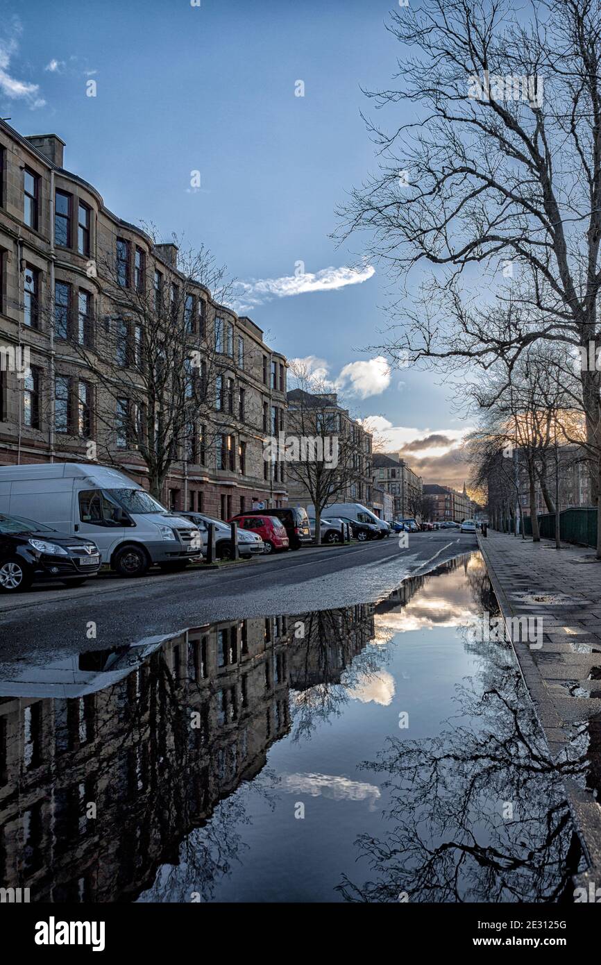 Glasgow puddle hi-res stock photography and images - Alamy