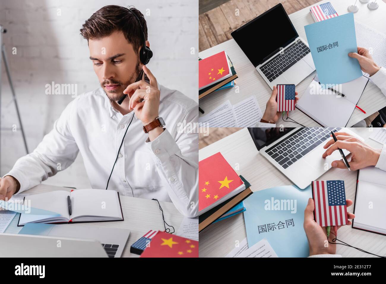 Languages collage hi-res stock photography and images - Alamy