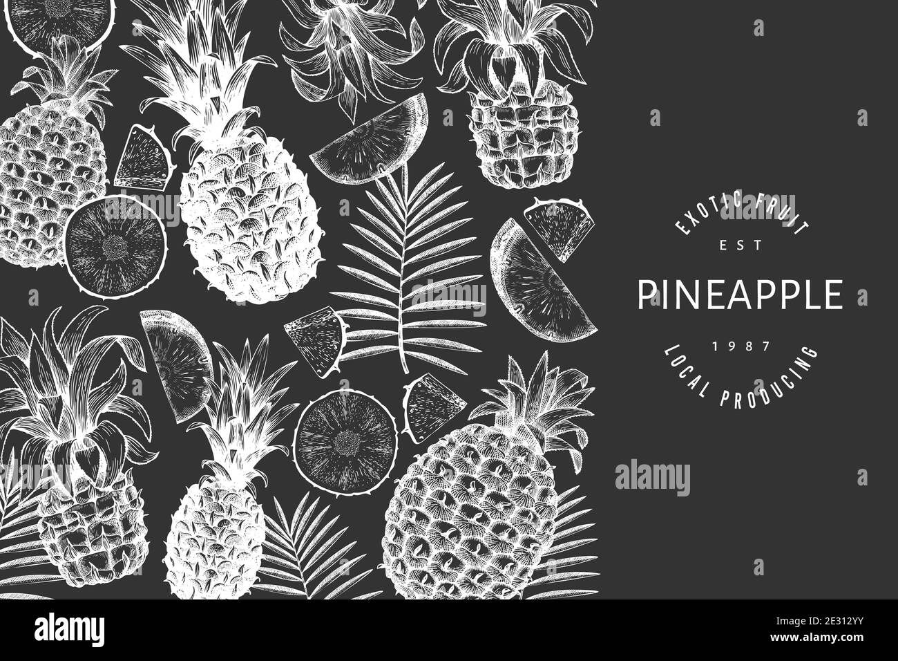 White Pineapple Banner