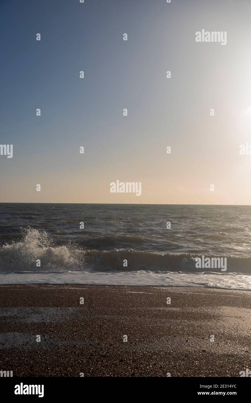 Waves on brighton beach hi-res stock photography and images - Alamy