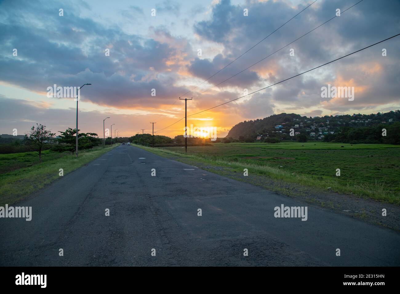Photo of the Millennium Highway at sunset a single point perspective ...