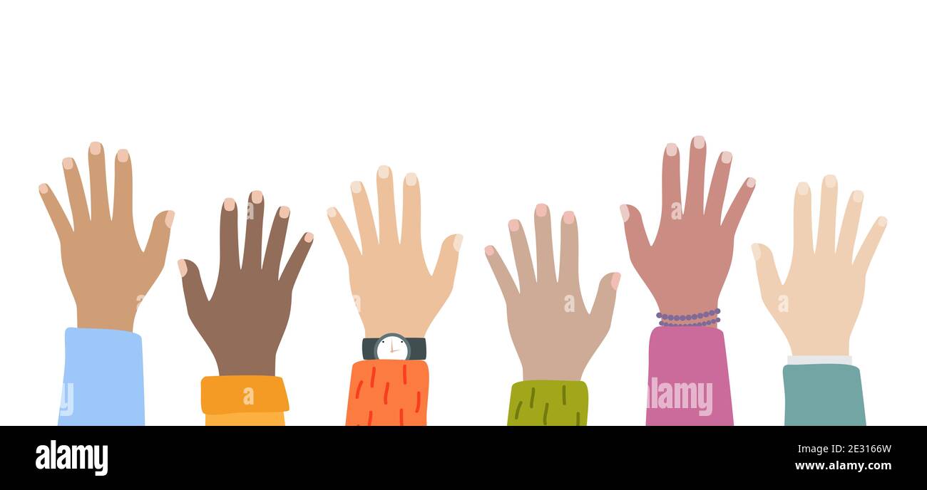 Multicultural and multiethnic people community integration concept with ...