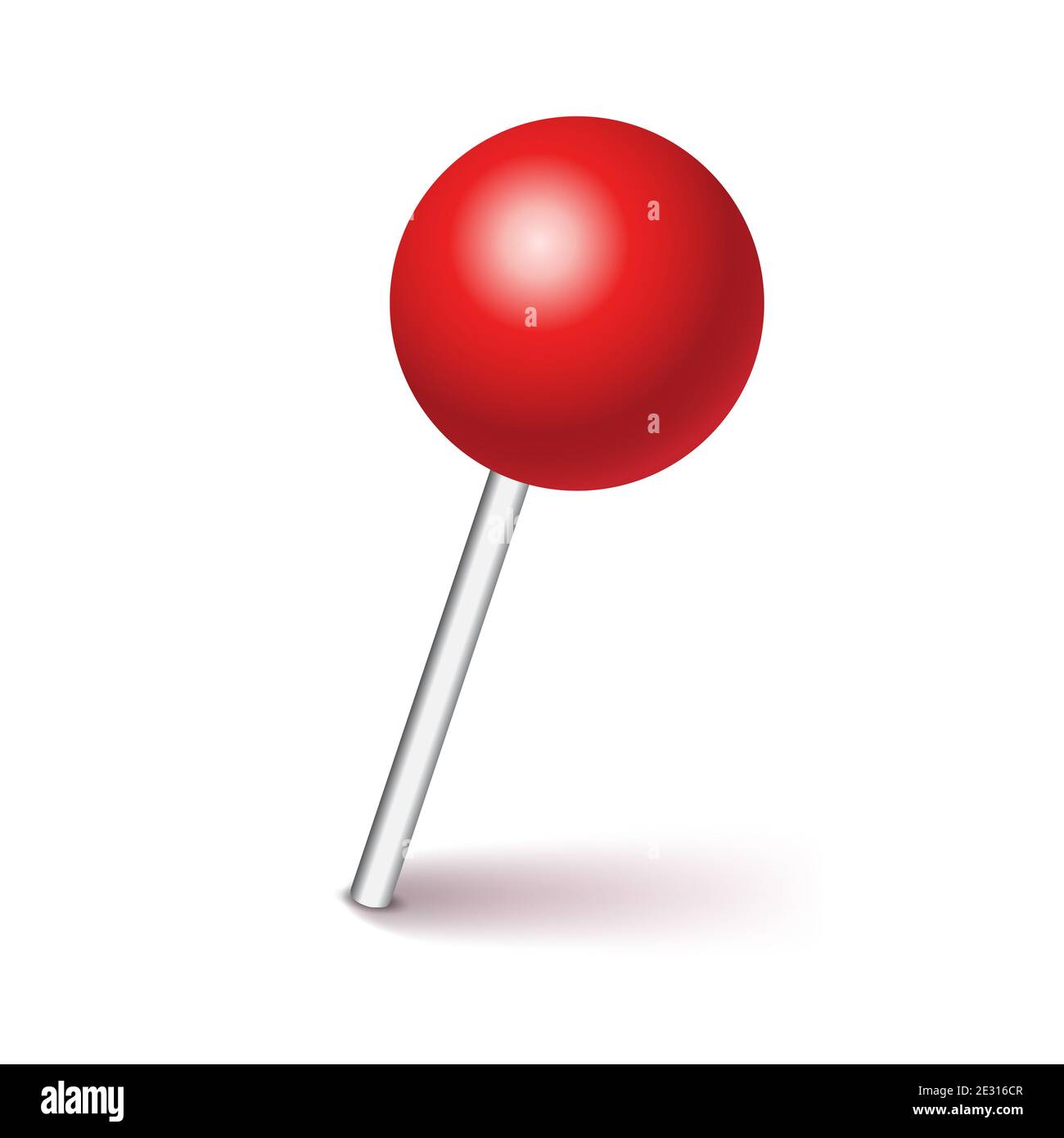 Plastic pushpin, pin with shadow isolated on transparent background ... Plastic pushpin, pin with shadow isolated on transparent background ...