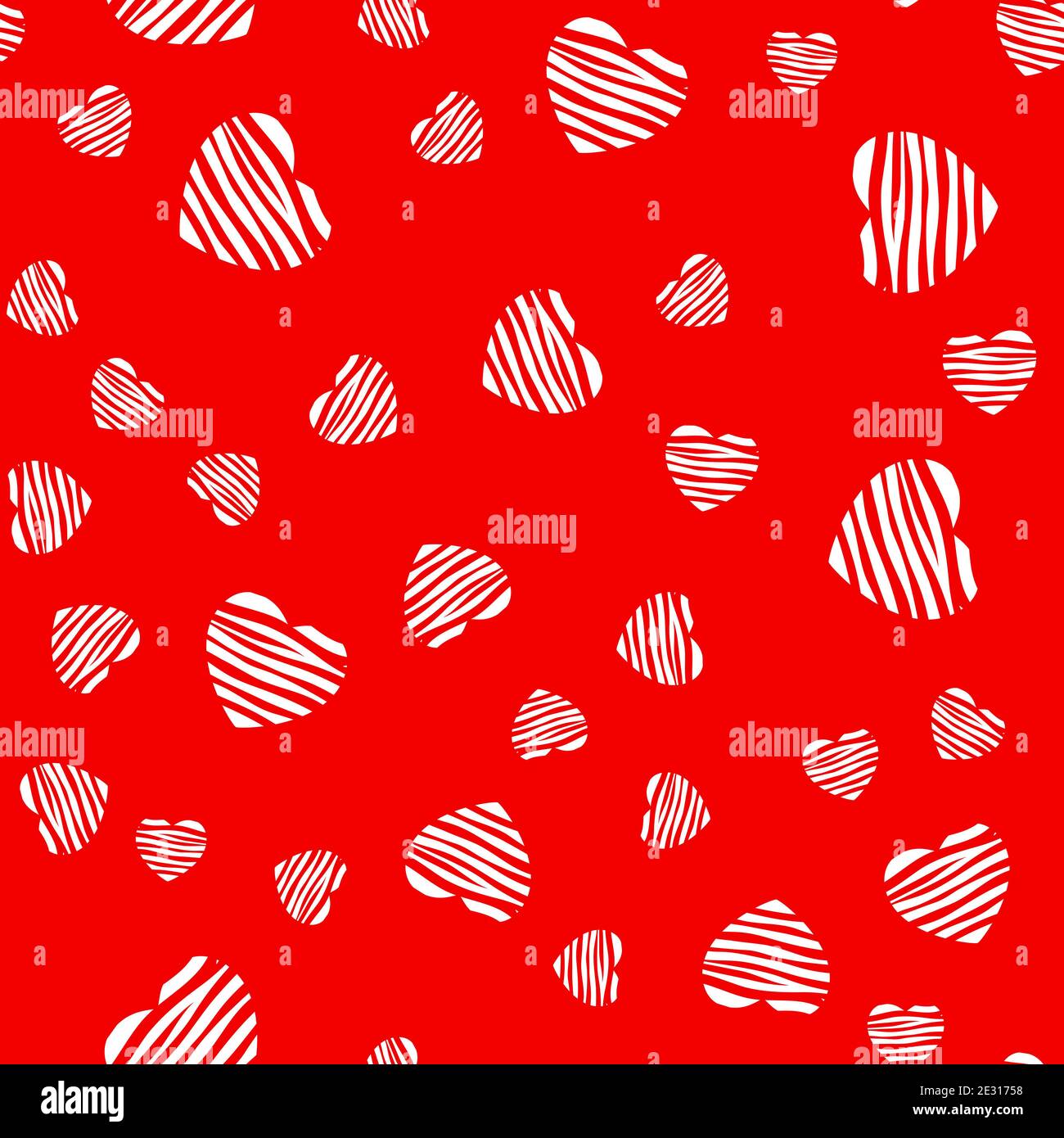 Abstract Heart Seamless Pattern Background. Illustration Stock Photo ...