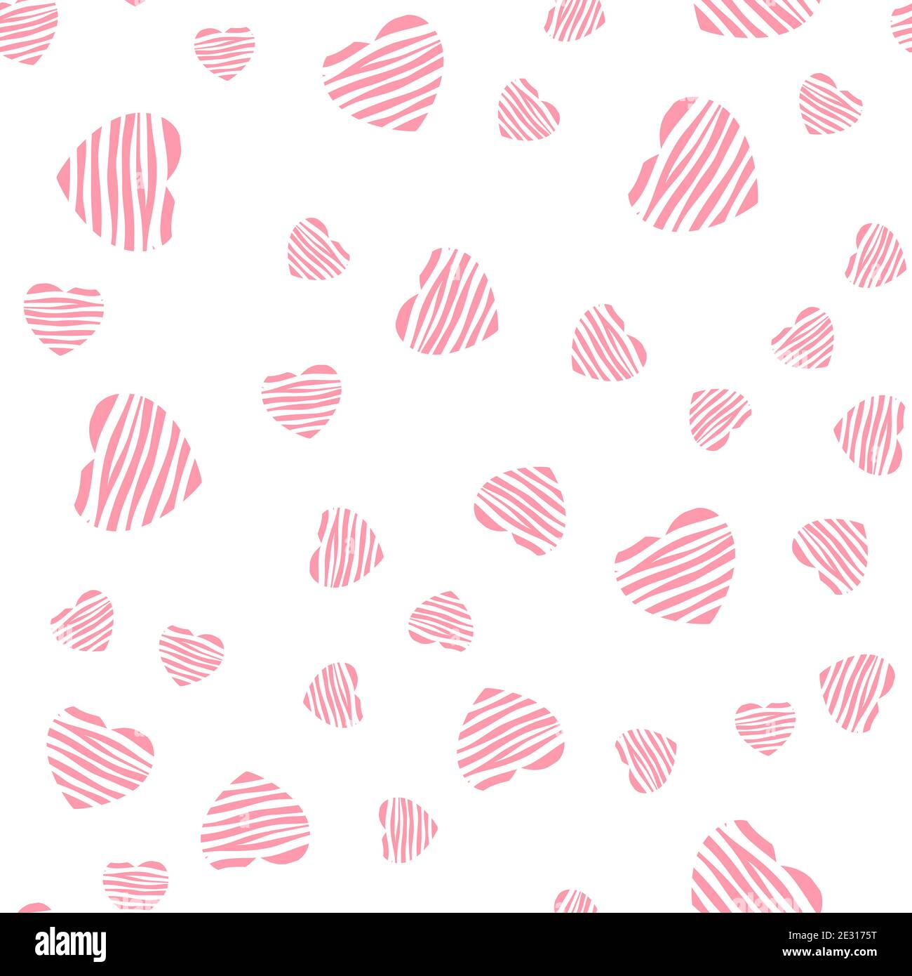 Abstract Heart Seamless Pattern Background. Illustration Stock Photo ...