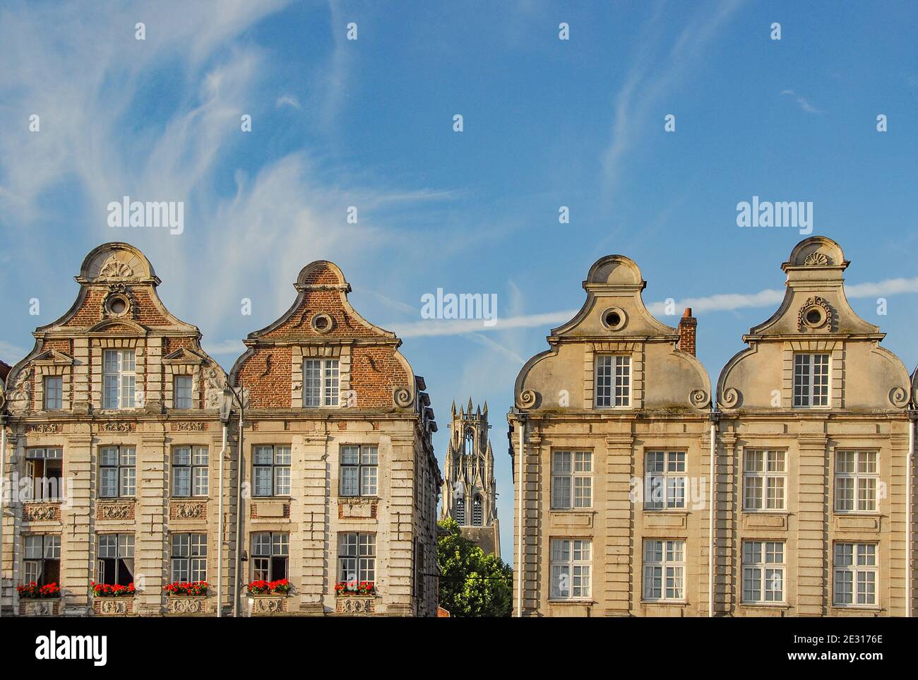 The splendid baroque architecture of the Grande Place, Arras, France ...