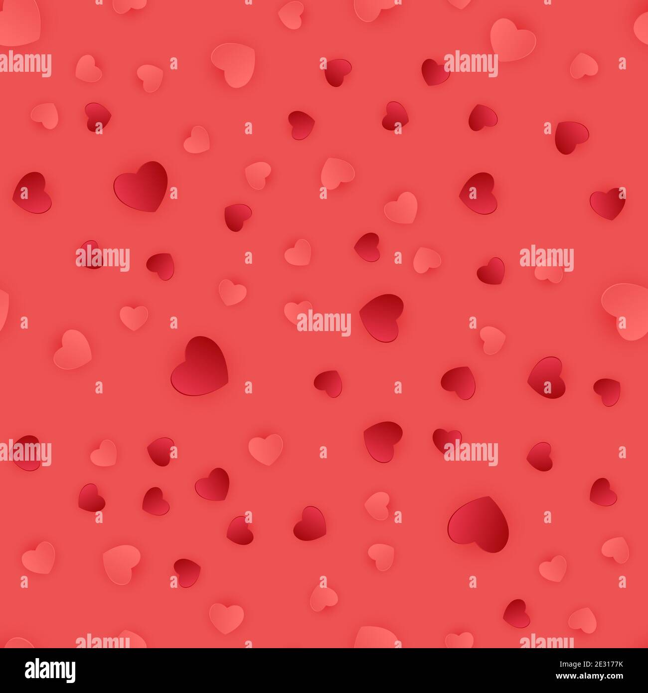 Abstract Heart Seamless Pattern Background. Illustration Stock Photo ...