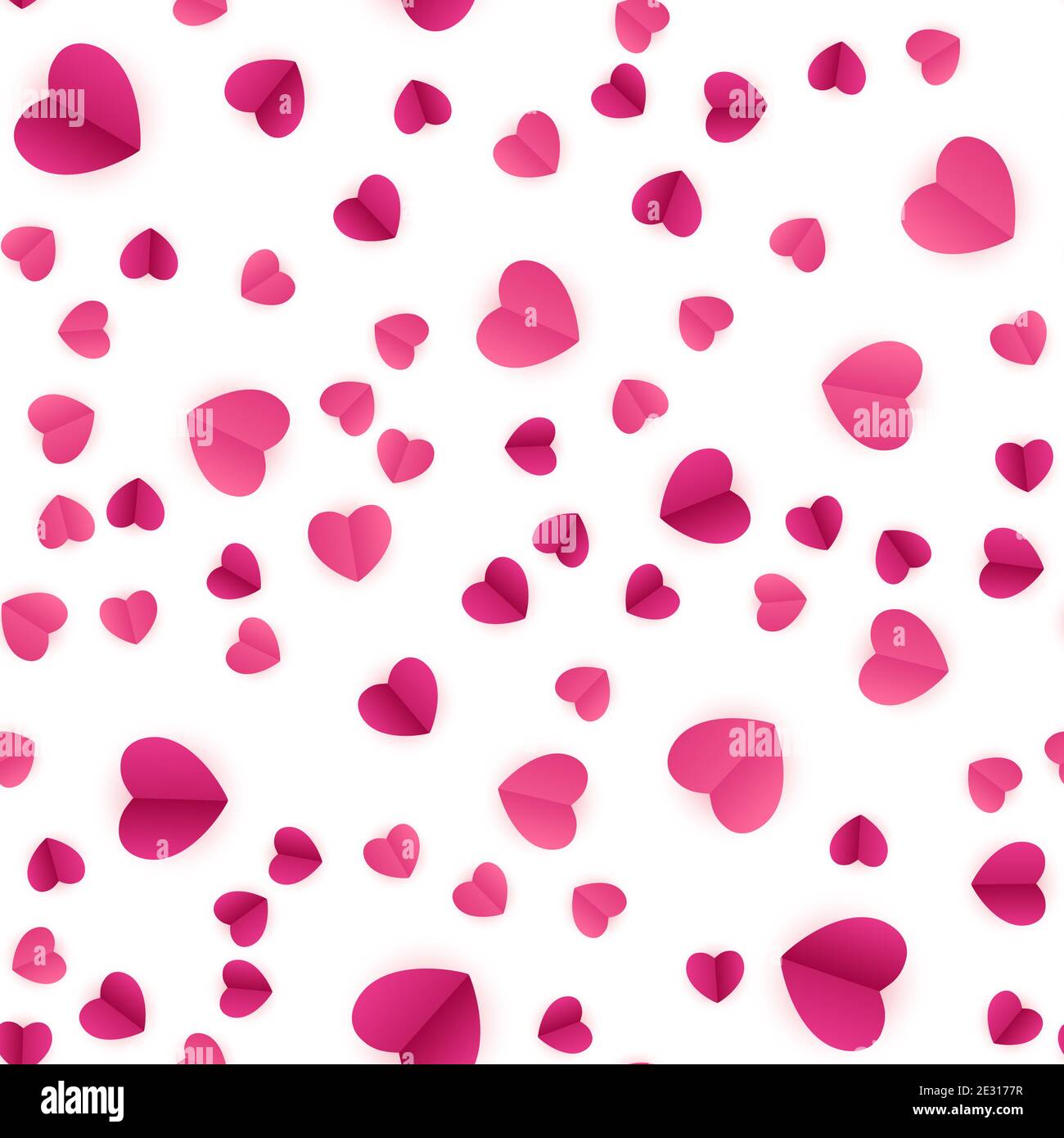 Abstract Heart Seamless Pattern Background. Illustration Stock Photo ...
