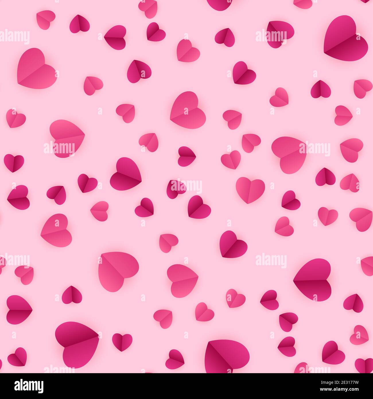 Abstract Heart Seamless Pattern Background. Illustration Stock Photo ...