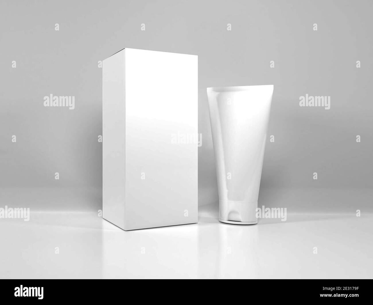 Realistic Cosmetic Cream Packaging Mockup Stock Photo - Alamy
