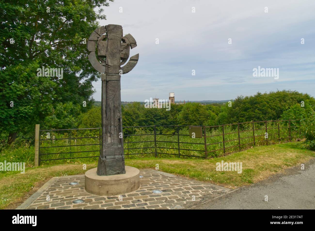 The Wheel Cross is a piece of modern christian religious art by Fenwick ...
