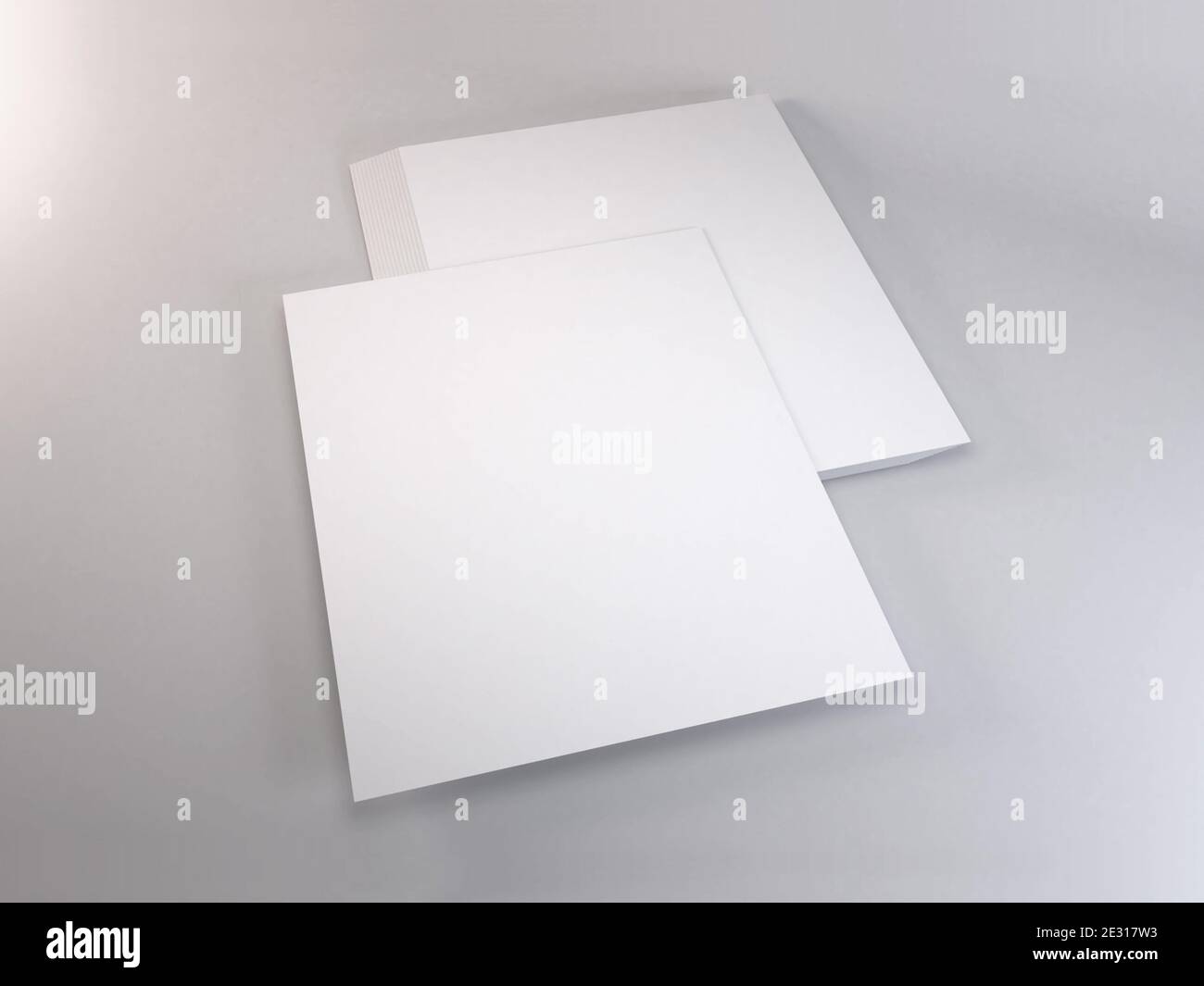 Realistic Letter Sized Curriculum Vitae Paper Mockup Template Stock ...