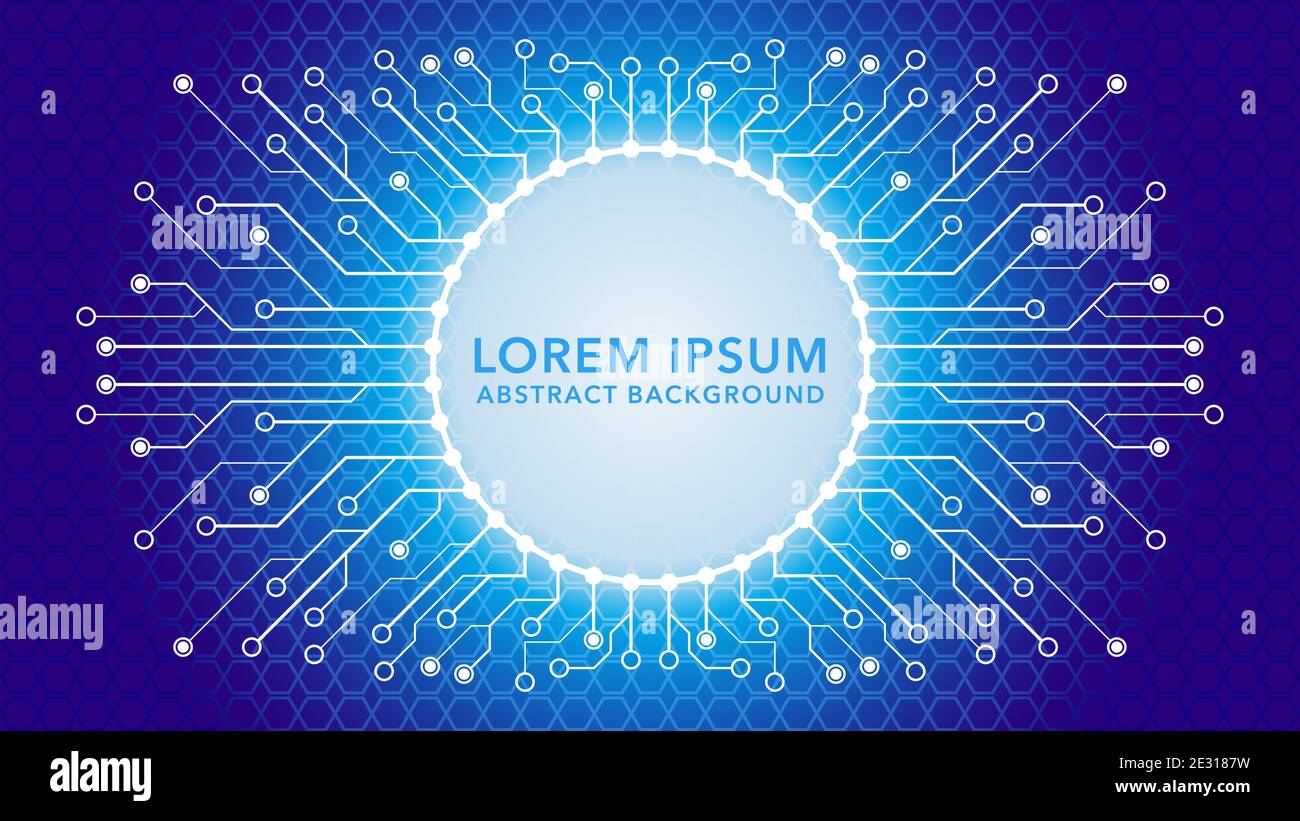 Cyberpunk circuit hexagonal geometric hi-res stock photography and ...