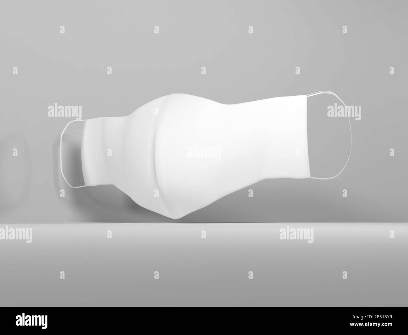 Face Mask Mockup Scene Template Stock Photo - Alamy