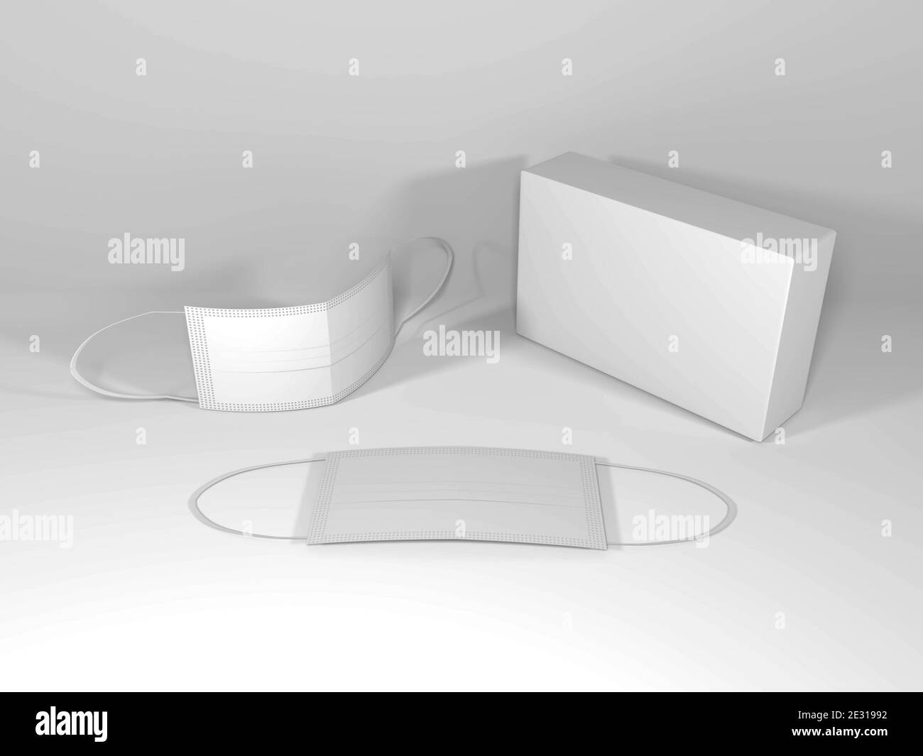 Face Mask Mockup Scene Template Stock Photo - Alamy