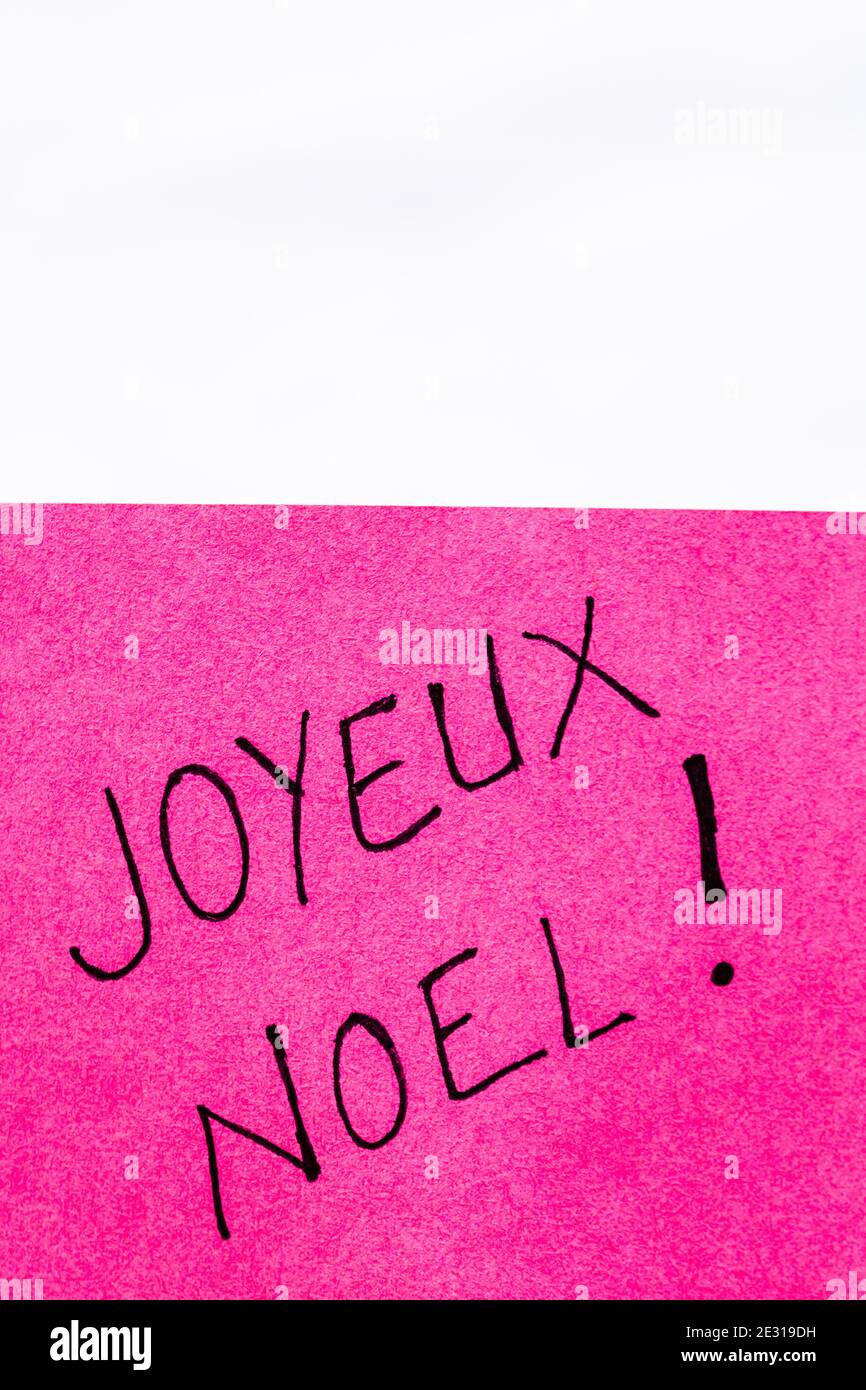 Joyeux noel word hi-res stock photography and images - Alamy