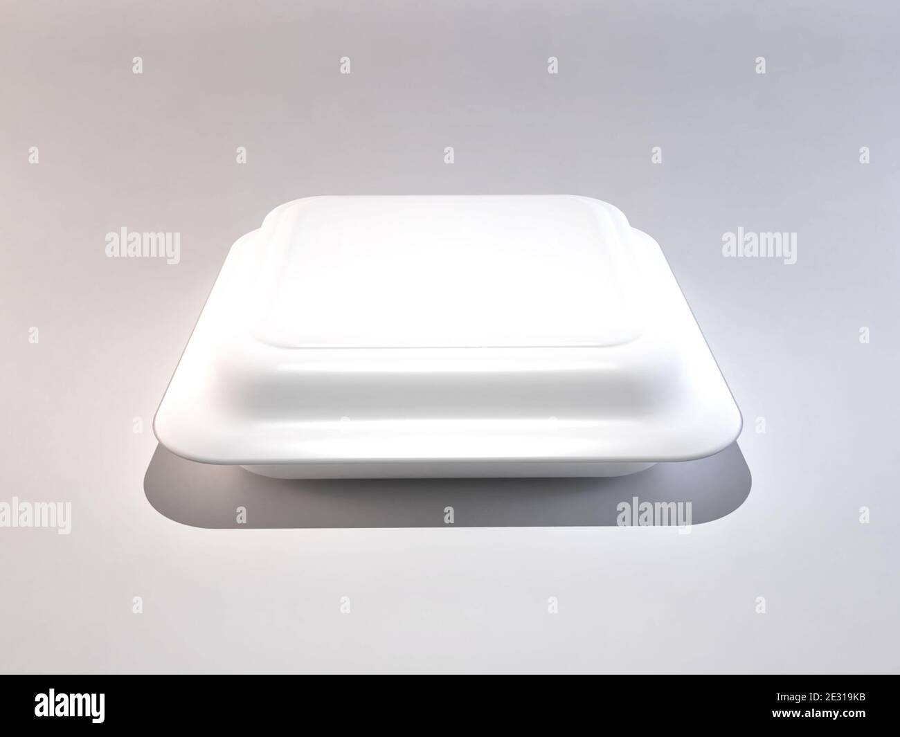 Food Box Packaging Mockup Template Stock Photo - Alamy