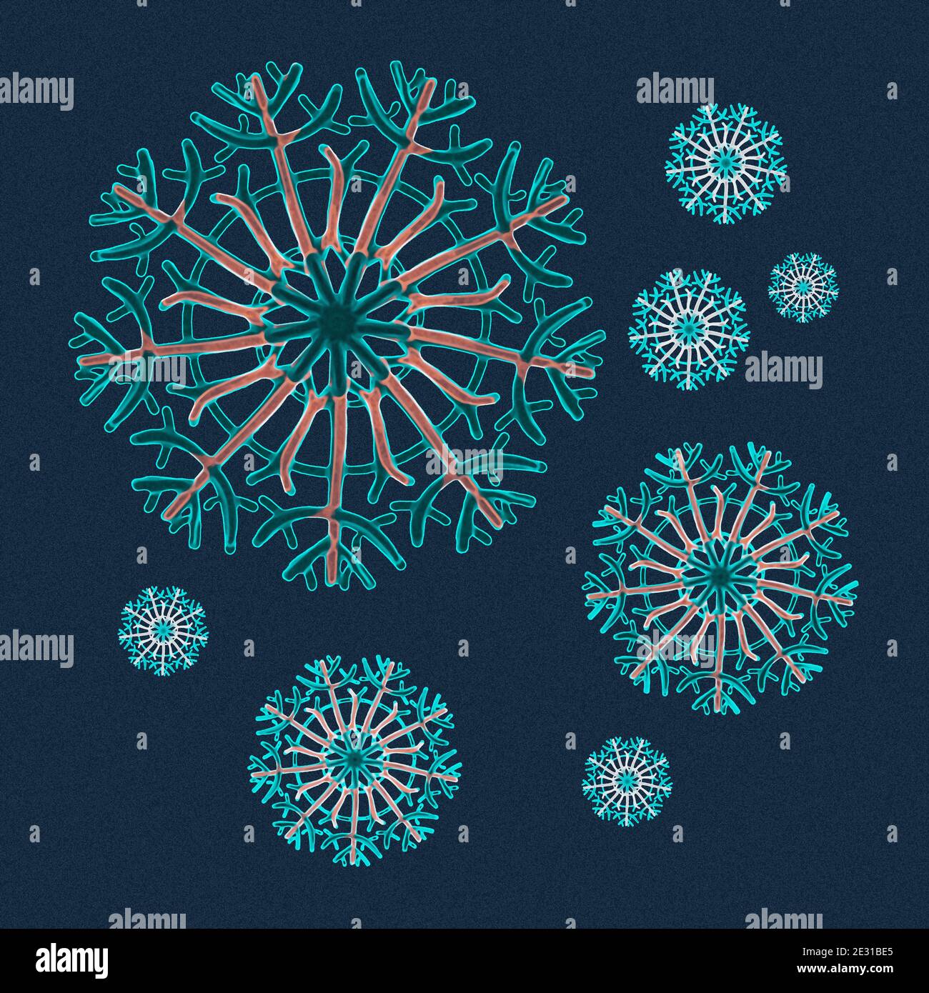 Abstract sea creatures Stock Photo - Alamy