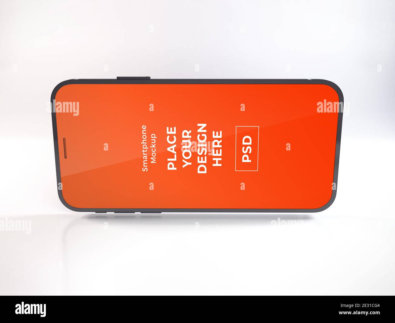 Realistic Smartphone Mockup Template Stock Photo - Alamy