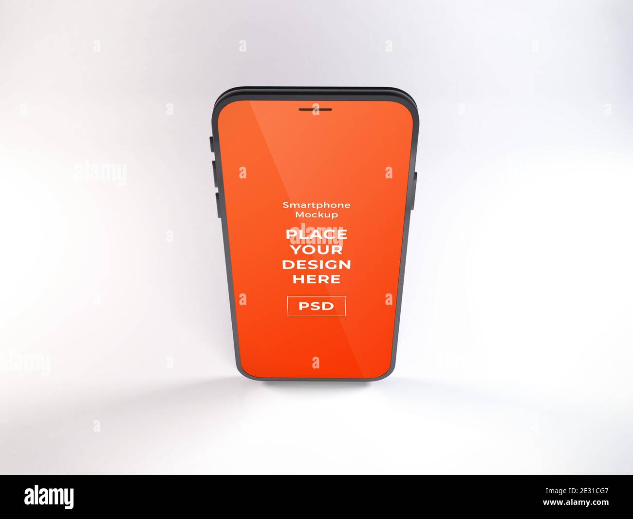 Realistic Smartphone Mockup Template Stock Photo - Alamy