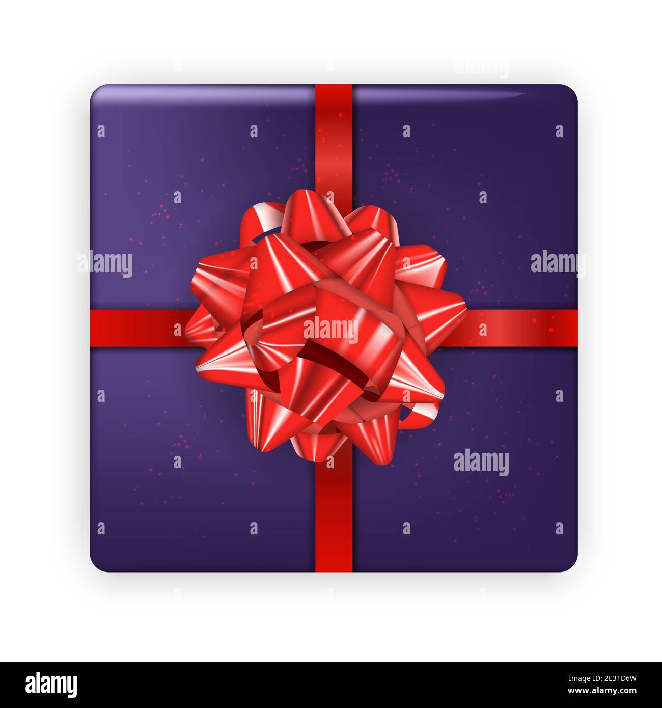 Realistic image. Colorful festive box with bow. Illustration Stock ...