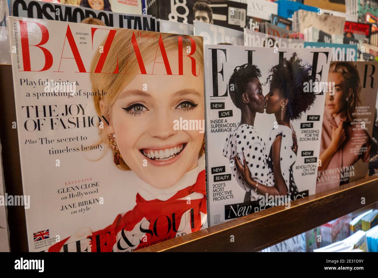 Magazine Stand Featuring Magazine Covers, NYC, USA Stock Photo - Alamy