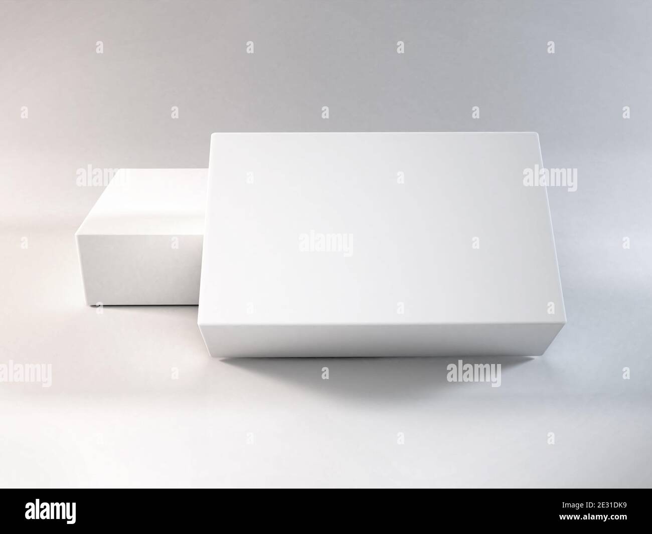 Realistic Long Box Packaging Mockup Template Stock Photo - Alamy