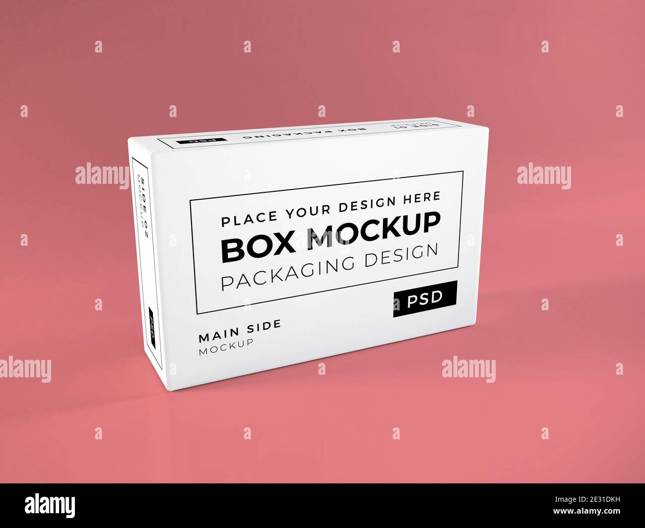 Realistic Long Box Packaging Mockup Template Stock Photo - Alamy