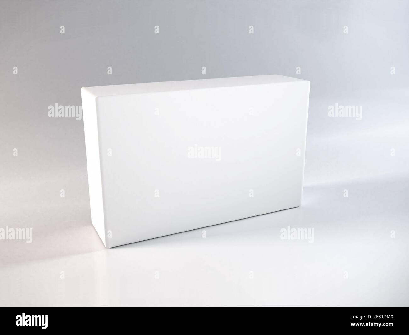 Realistic Long Box Packaging Mockup Template Stock Photo - Alamy