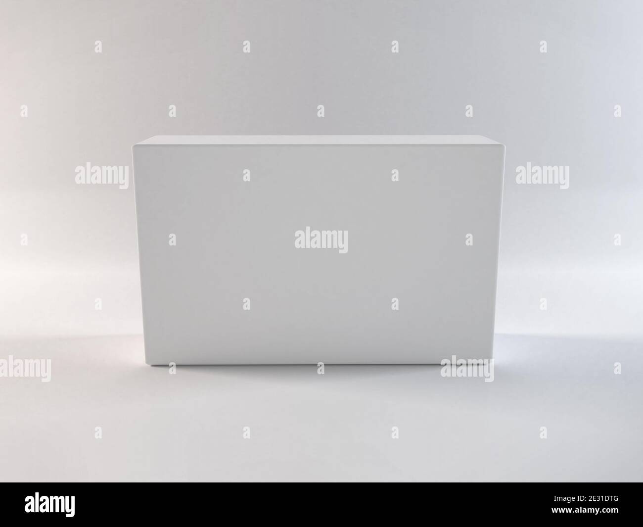 Realistic Long Box Packaging Mockup Template Stock Photo - Alamy