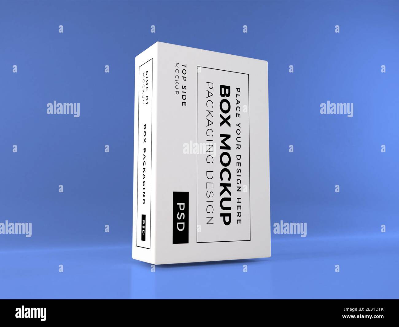 Realistic Long Box Packaging Mockup Template Stock Photo - Alamy