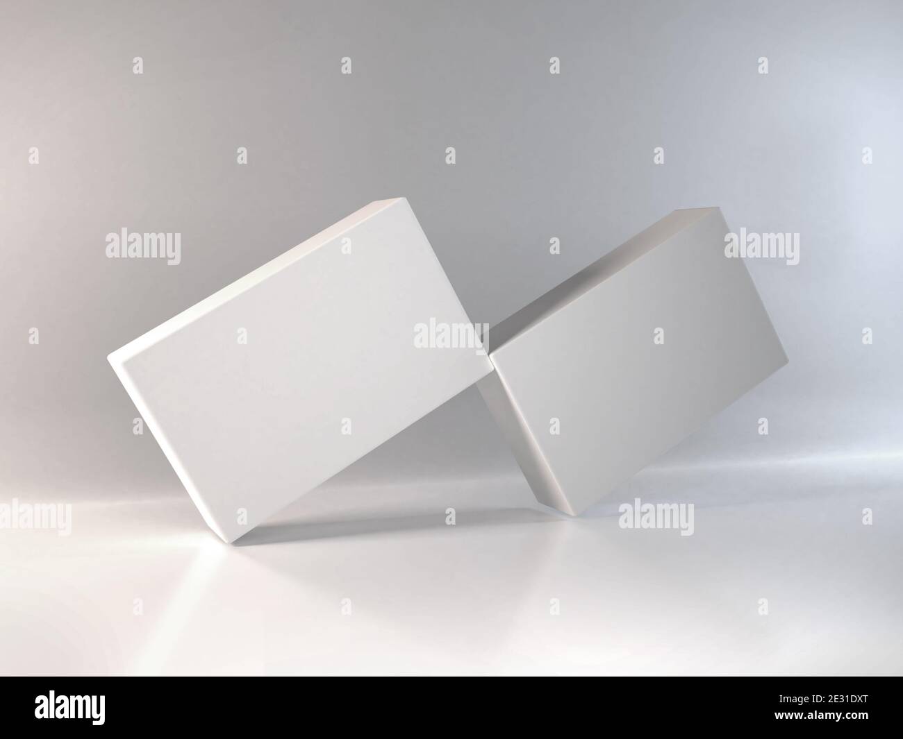 Realistic Long Box Packaging Mockup Template Stock Photo - Alamy