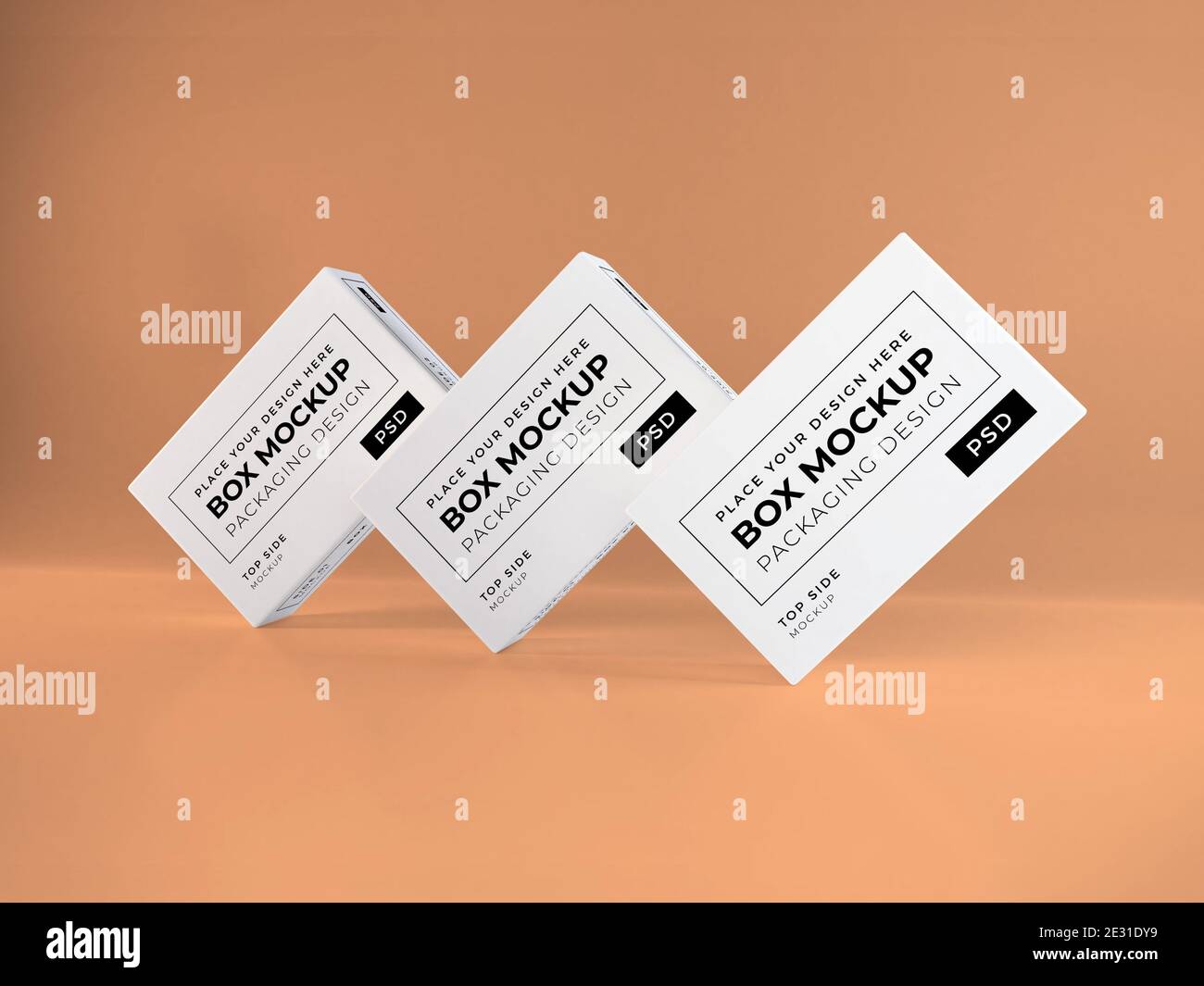 Realistic Long Box Packaging Mockup Template Stock Photo - Alamy