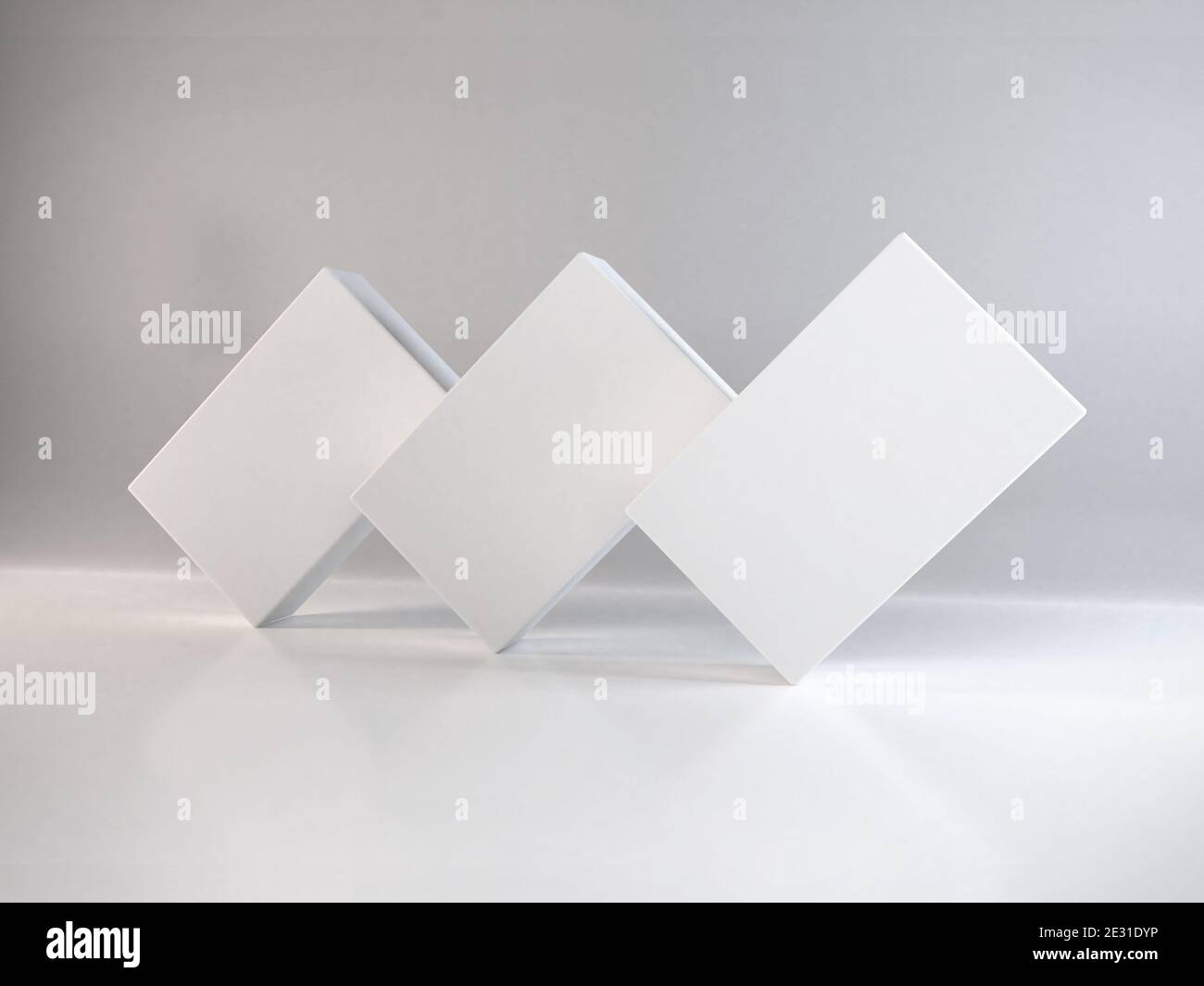 Realistic Long Box Packaging Mockup Template Stock Photo - Alamy
