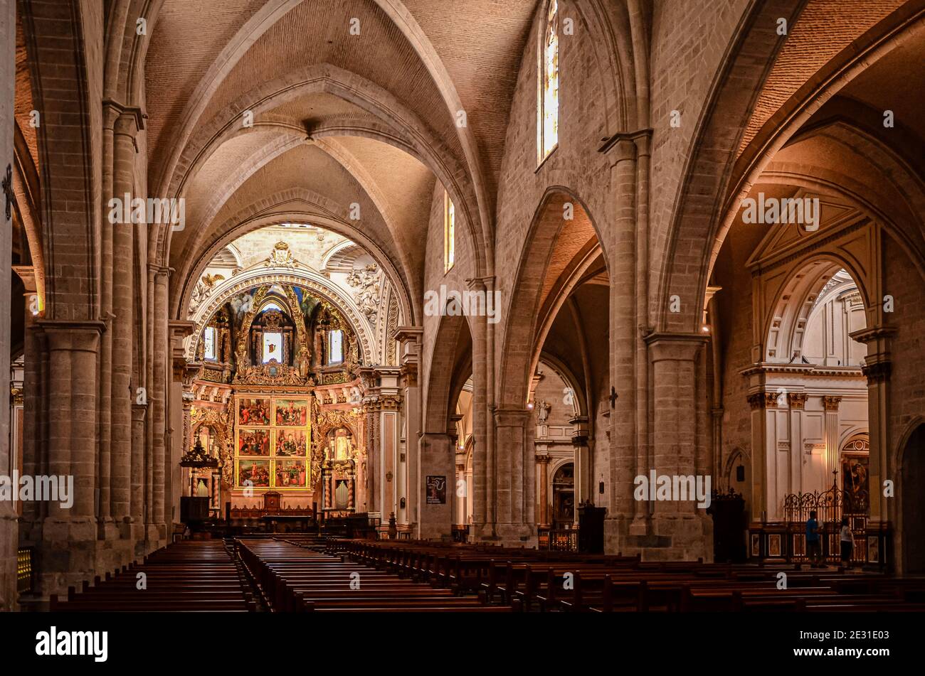 Inside Valencia Cathedral, Valencia, Spain Stock Photo - Alamy