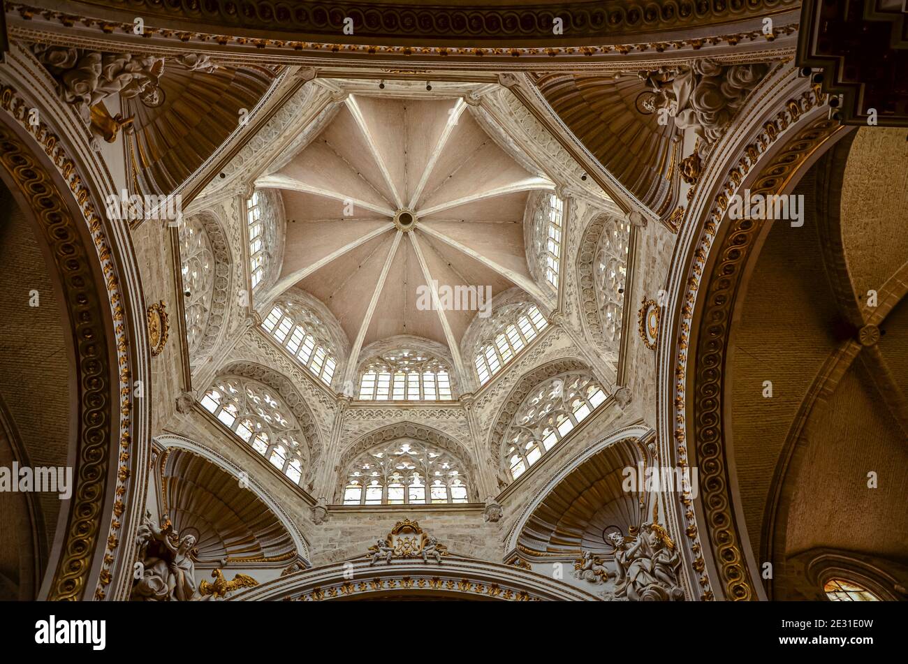 Inside Valencia Cathedral, Valencia, Spain Stock Photo - Alamy