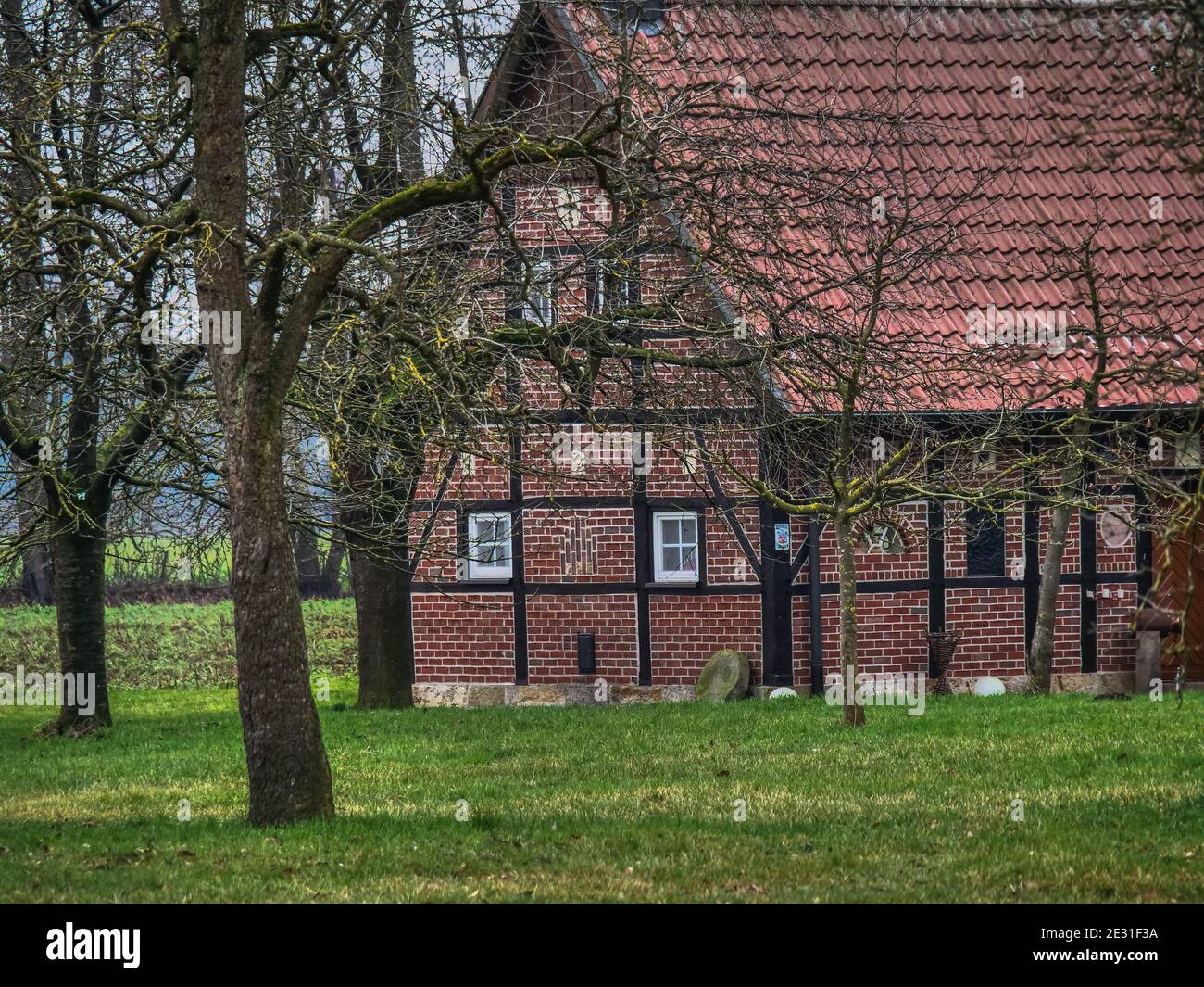 the small village of lette in westphalia Stock Photo - Alamy