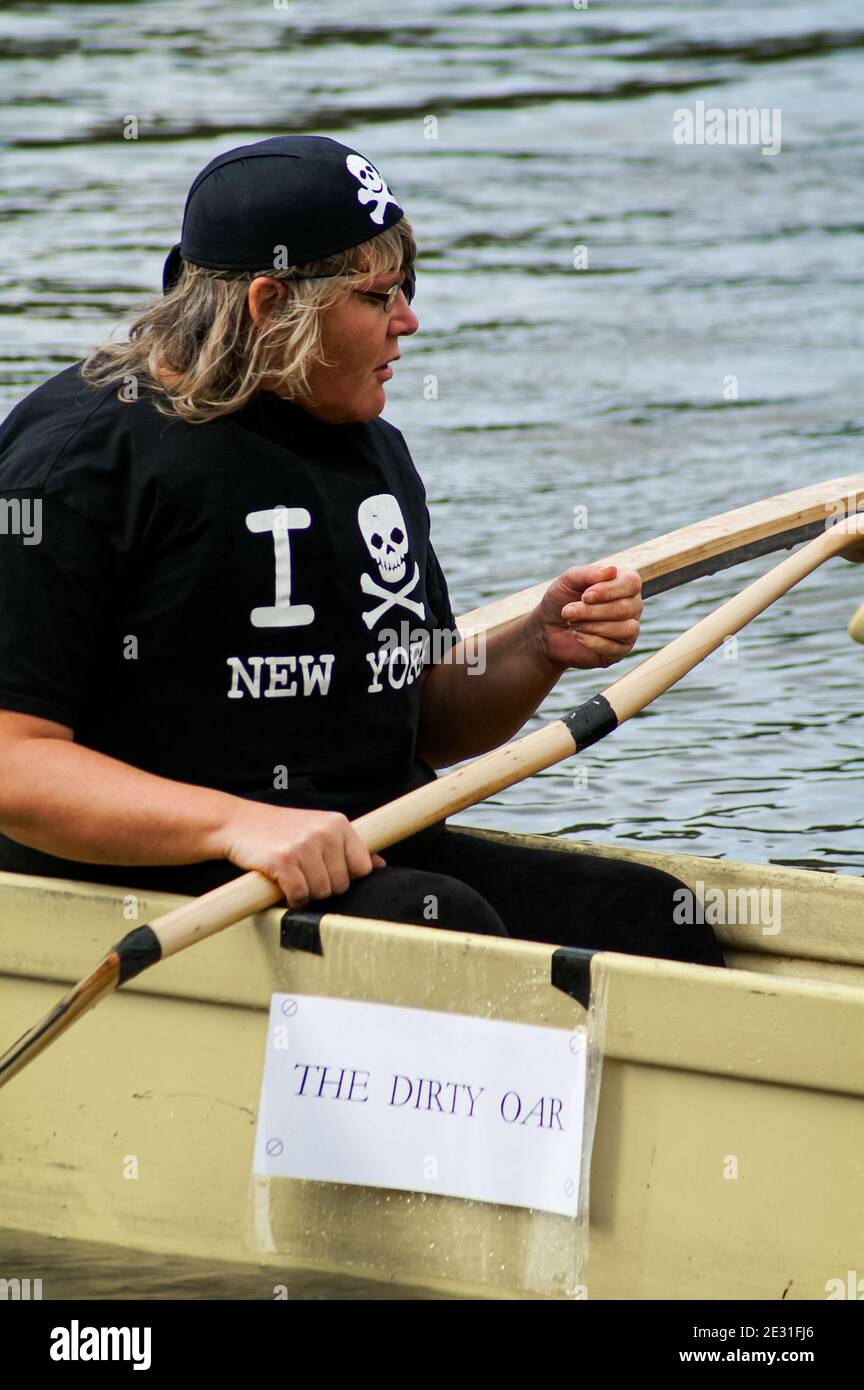 People having fun paddling V6 Hawaiian outrigger canoes (known as va'a ...