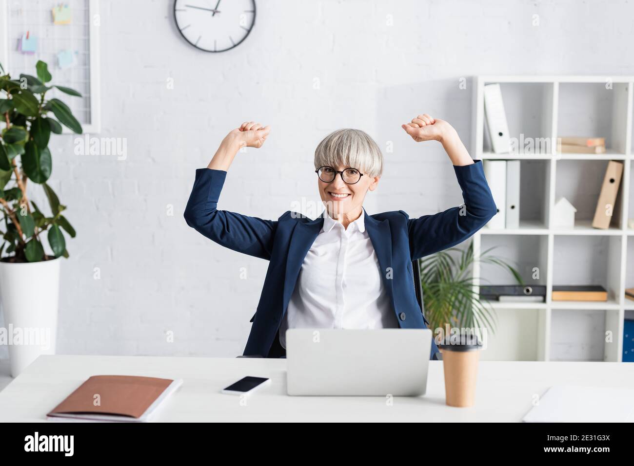 Cheerful team hi-res stock photography and images - Alamy