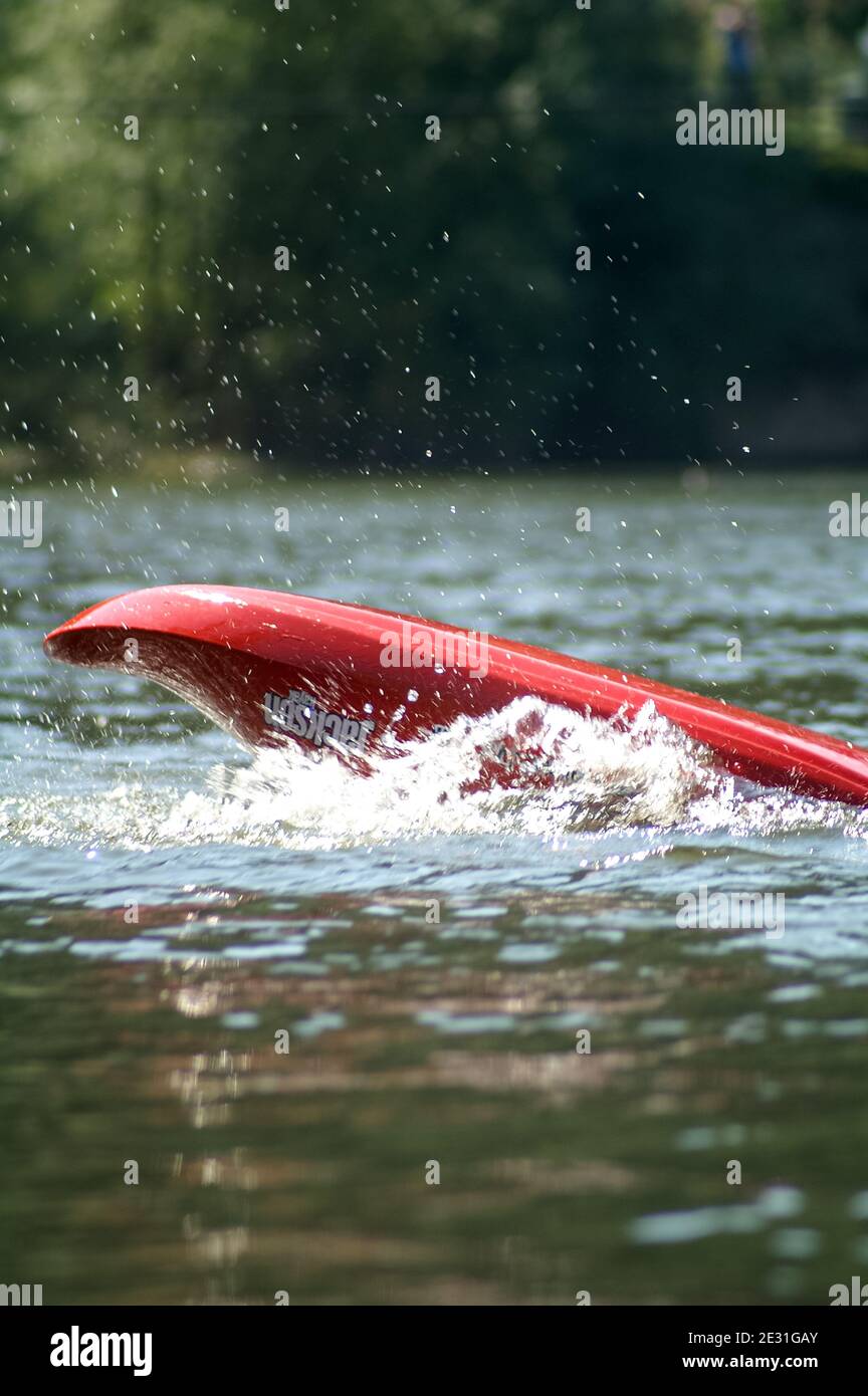 Canoe flip hi-res stock photography and images - Alamy