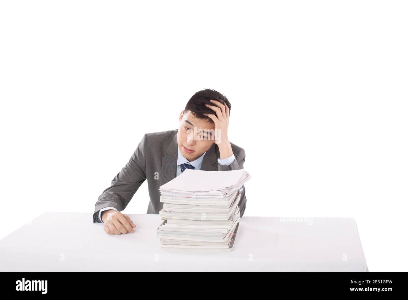 Businessman Peeking Over Desk High Resolution Stock Photography and ...