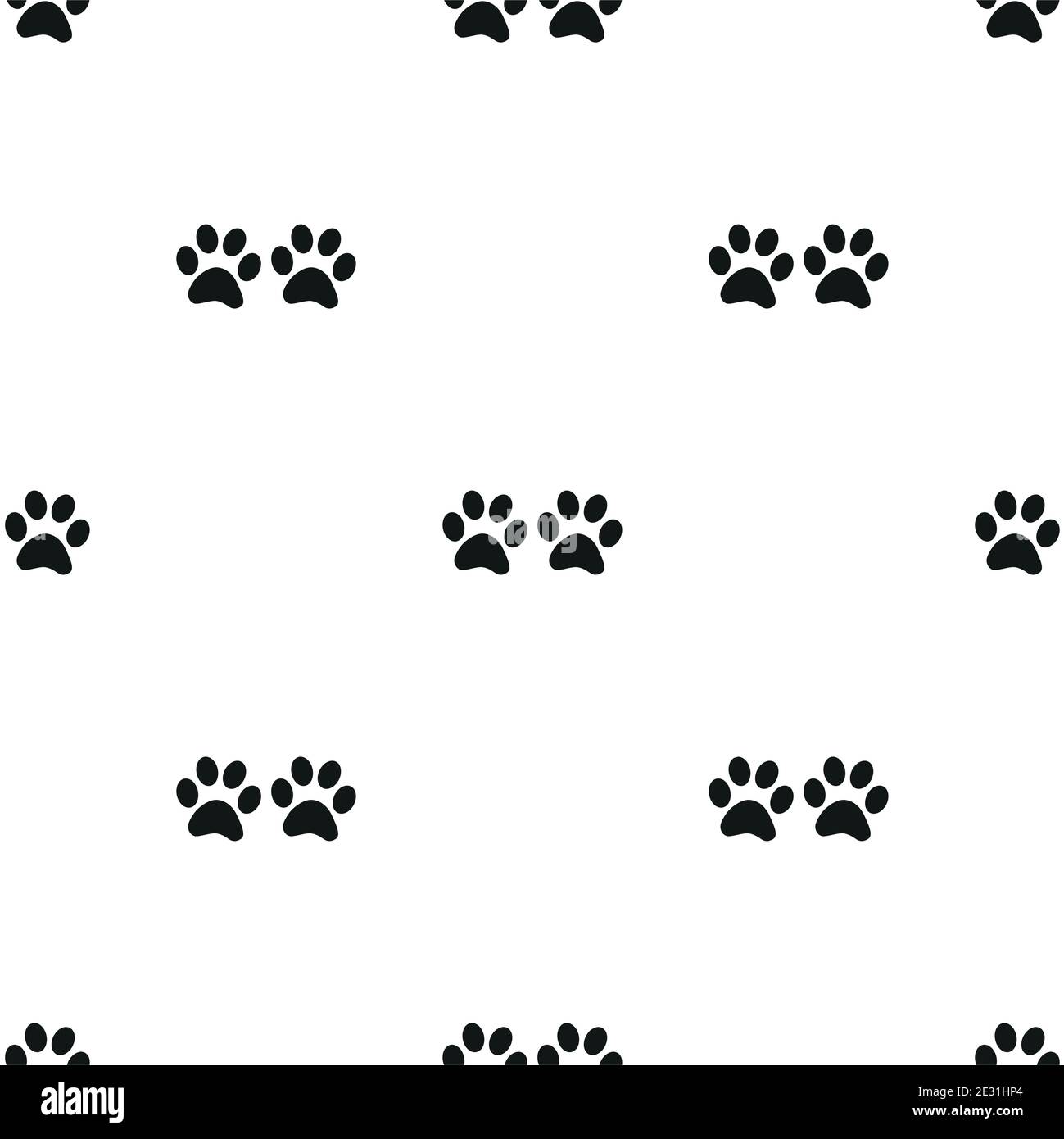 Cute seamless background. Cartoon paw for wallpaper design. Cartoon ...