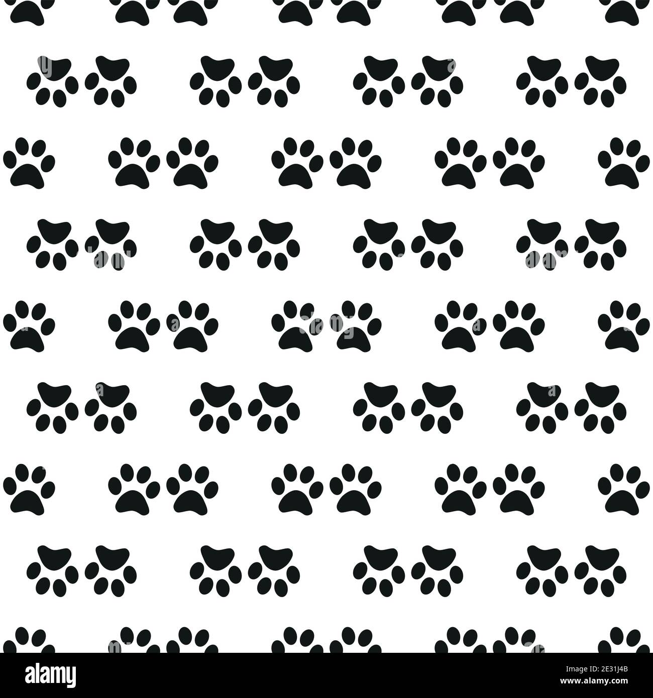 Cute seamless background. Cartoon paw for wallpaper design. Cartoon ...