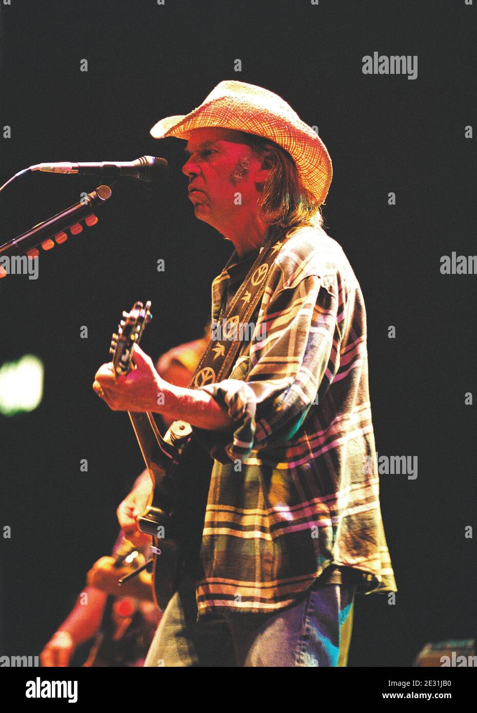 Neil Young and Crazy Horse in concert at the Birmingham NEC Arena ...