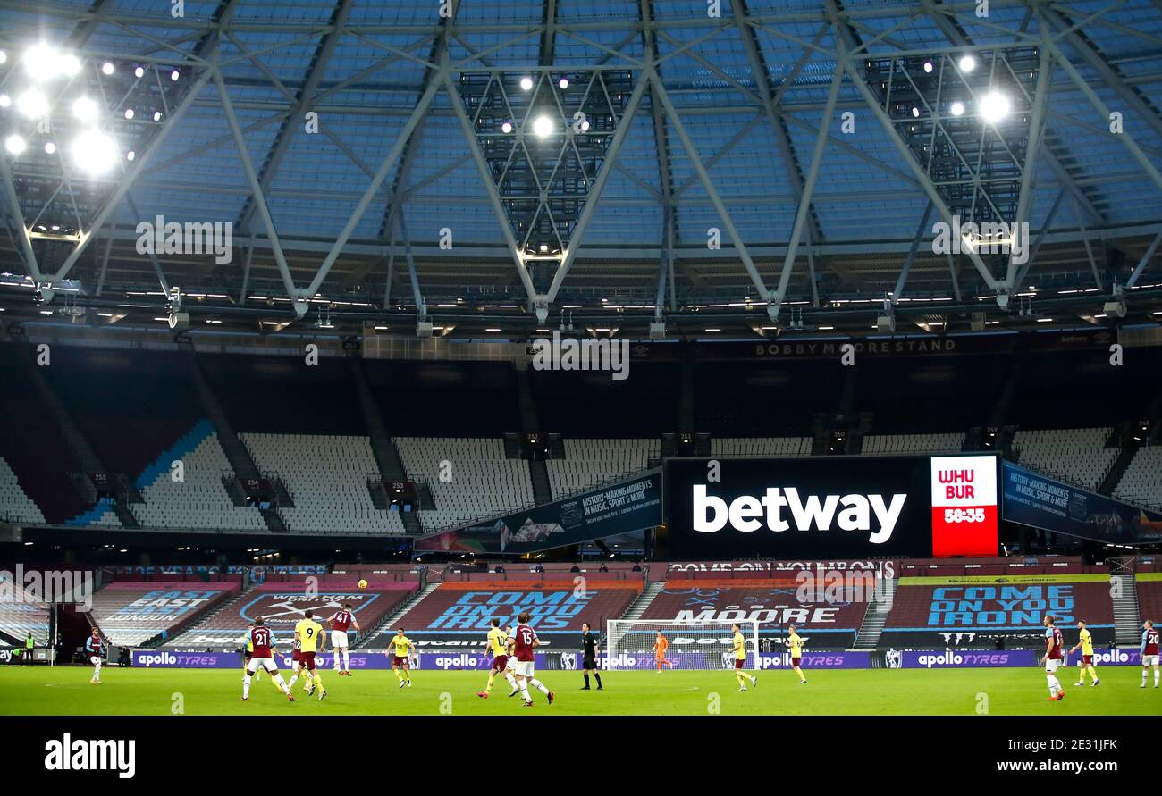 during the Premier League match at the London Stadium, London Stock ...