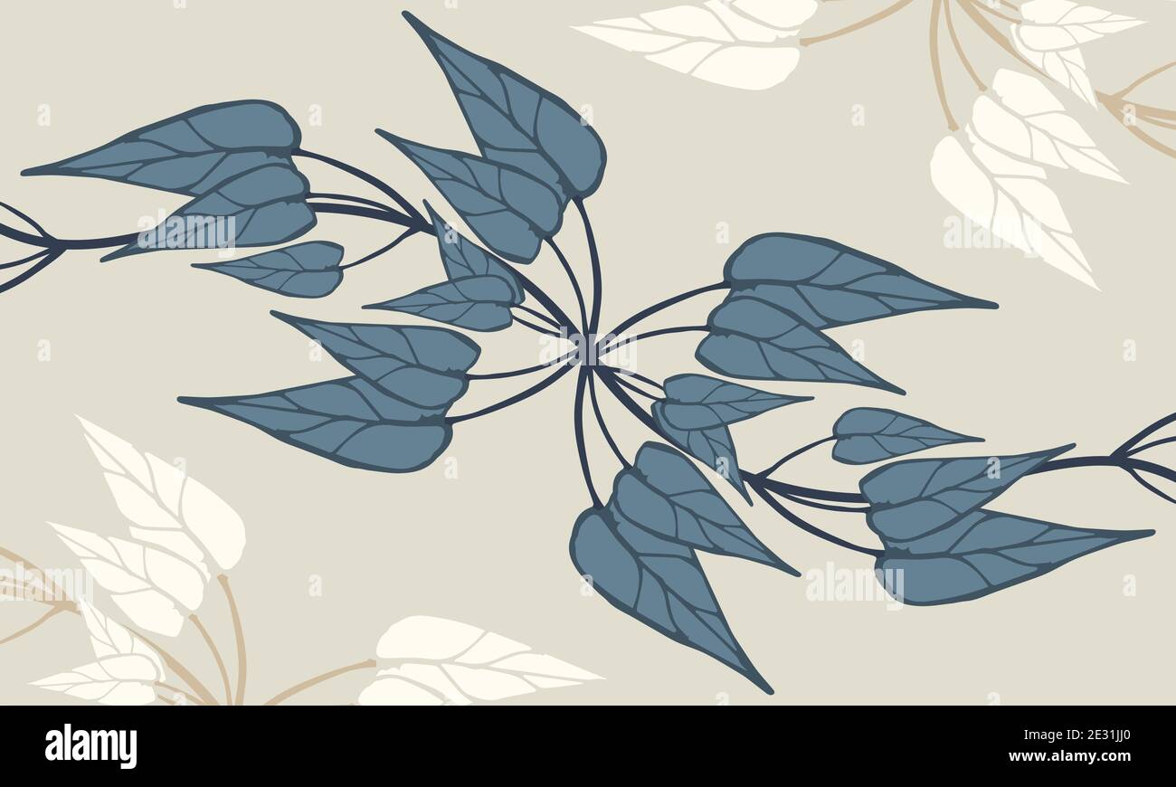 Floral background design with beautiful leaf Stock Vector Image & Art ...