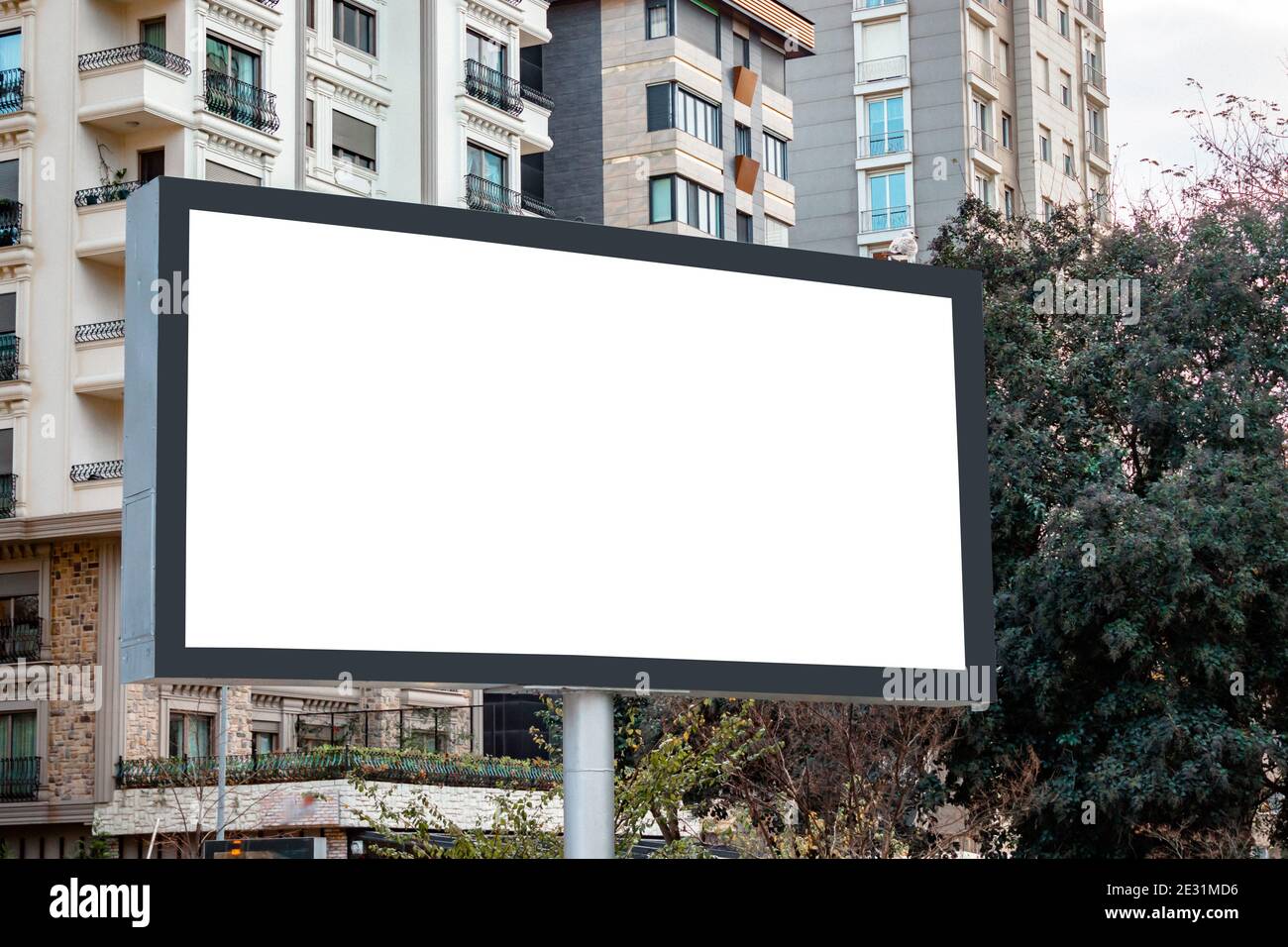 billboard blank mockup and template empty frame for logo or text on ...