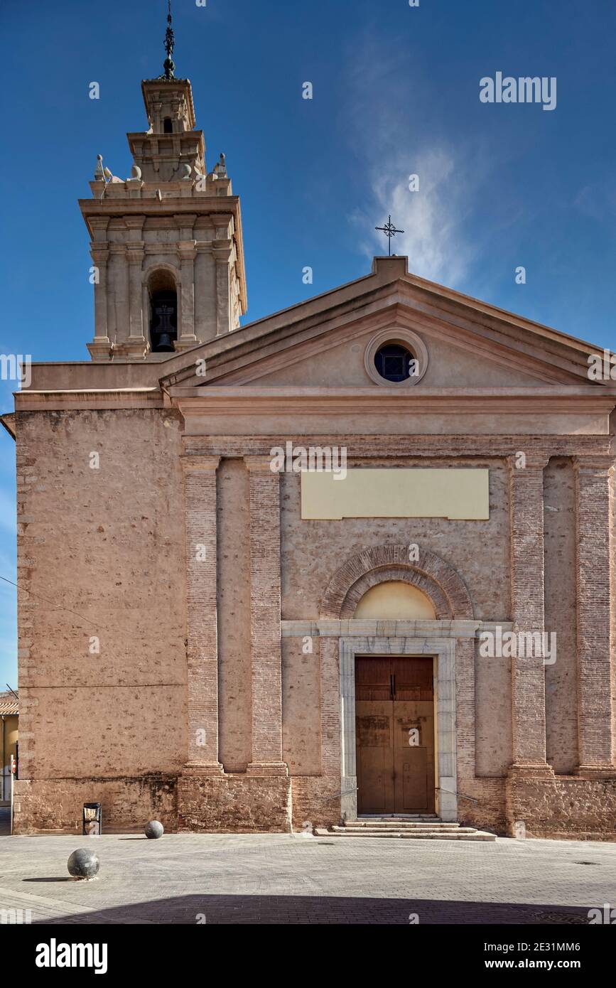 Parish church of the Nativity of Our Lady, in the town of Almazora ...